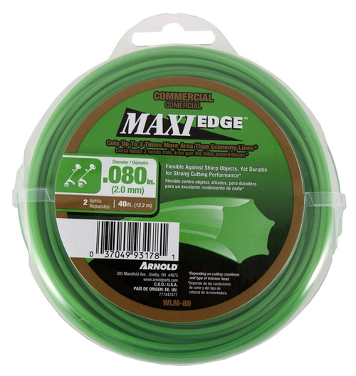 Maxi Edge Polymer Trimmer Line, .08", Green - CountryMax
