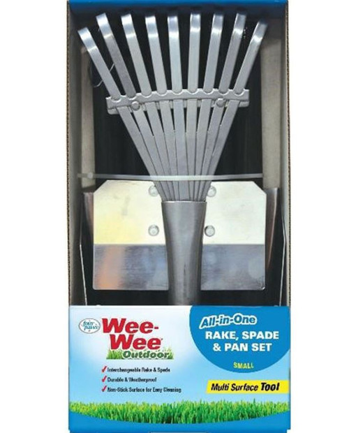 Four Paws Wee-Wee All-In-One Rake, Spade, & Pan Set - CountryMax