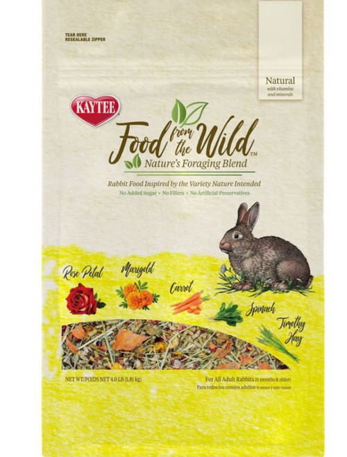 Kaytee Food From The Wild Rabbit Food, 4 Lbs.