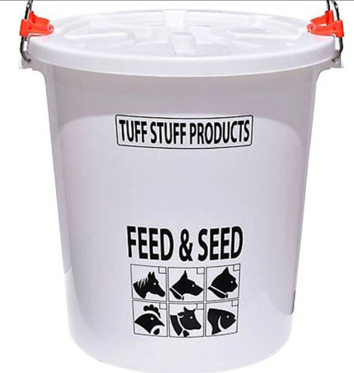 Tuff Stuff Feed Storage Drum W/Locking Lid, 17 Gal.