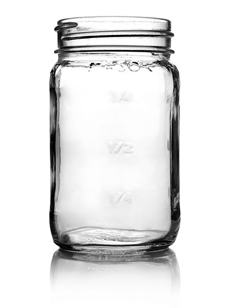Burch Bottle 16oz Square Canning Jars, Pack of 12