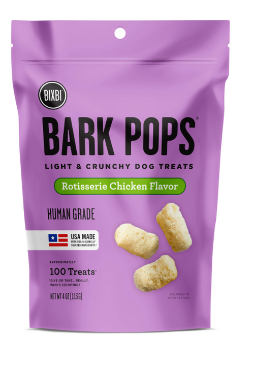 Bixbi Bark Pops Rotisserie Chicken Dog Treats, 4oz - CountryMax