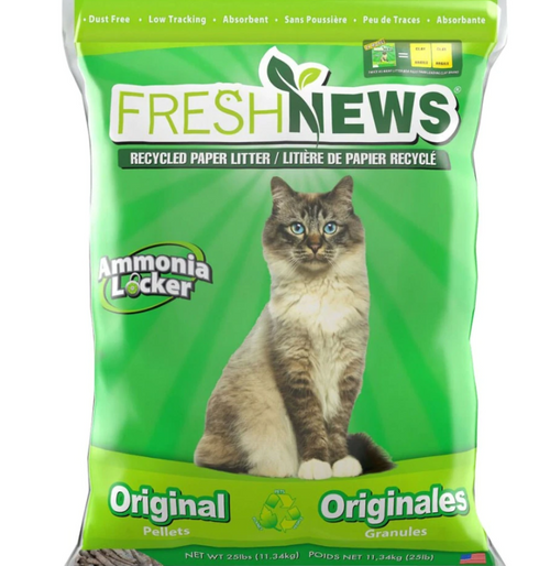 Fresh News Paper Cat Litter, 25 lbs