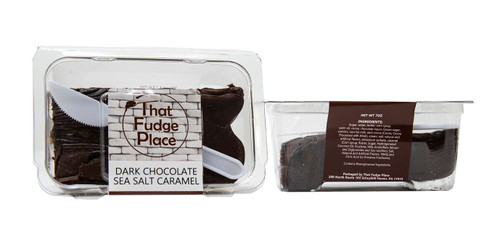 That Fudge Place Dark Chocolate Sea Salt Caramel Dough Fudge, 8oz
