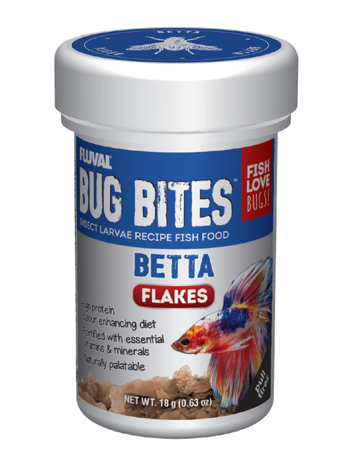 Fluval Bug Bites Betta Flakes, 0.63oz