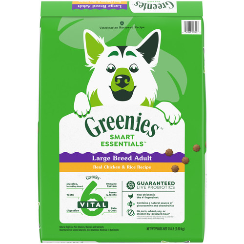 Greenies Smart Essentials Large Breed Adult Dry Dog Food Chicken & Rice