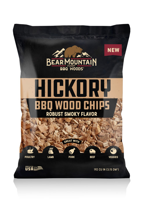 Bear Mountain Hickory BBQ Wood Chips 192 Cu. In.