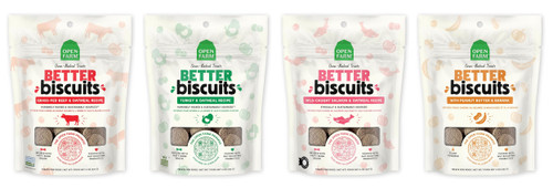 Open Farm Better Biscuits Dog Treats, 8oz.