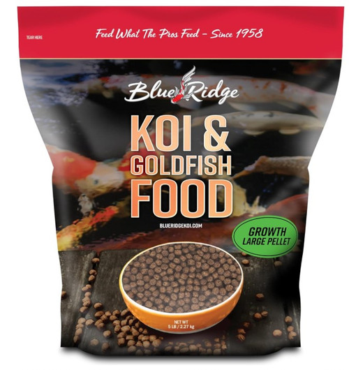 Blue Ridge Fish Hatchery Growth Formula Pellet Fish Food for Koi and ...