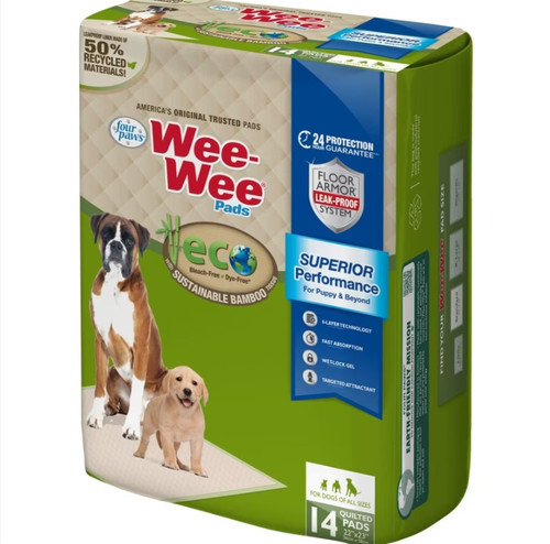 Wee-Wee Superior Performance Eco Bamboo Dog Pee Pads