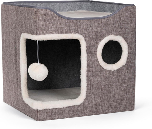 Jolly Gentoo Penguin Hideaway – Cozy Plush Hideout for Cats