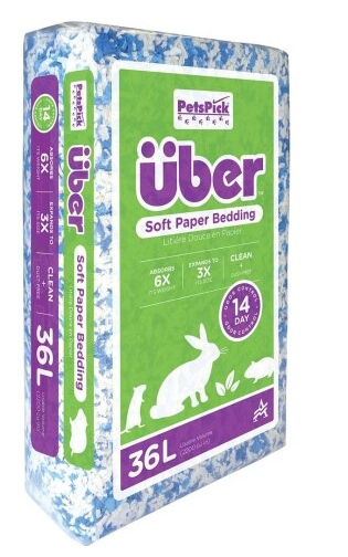 Uber Soft Paper Pet Bedding 36 L