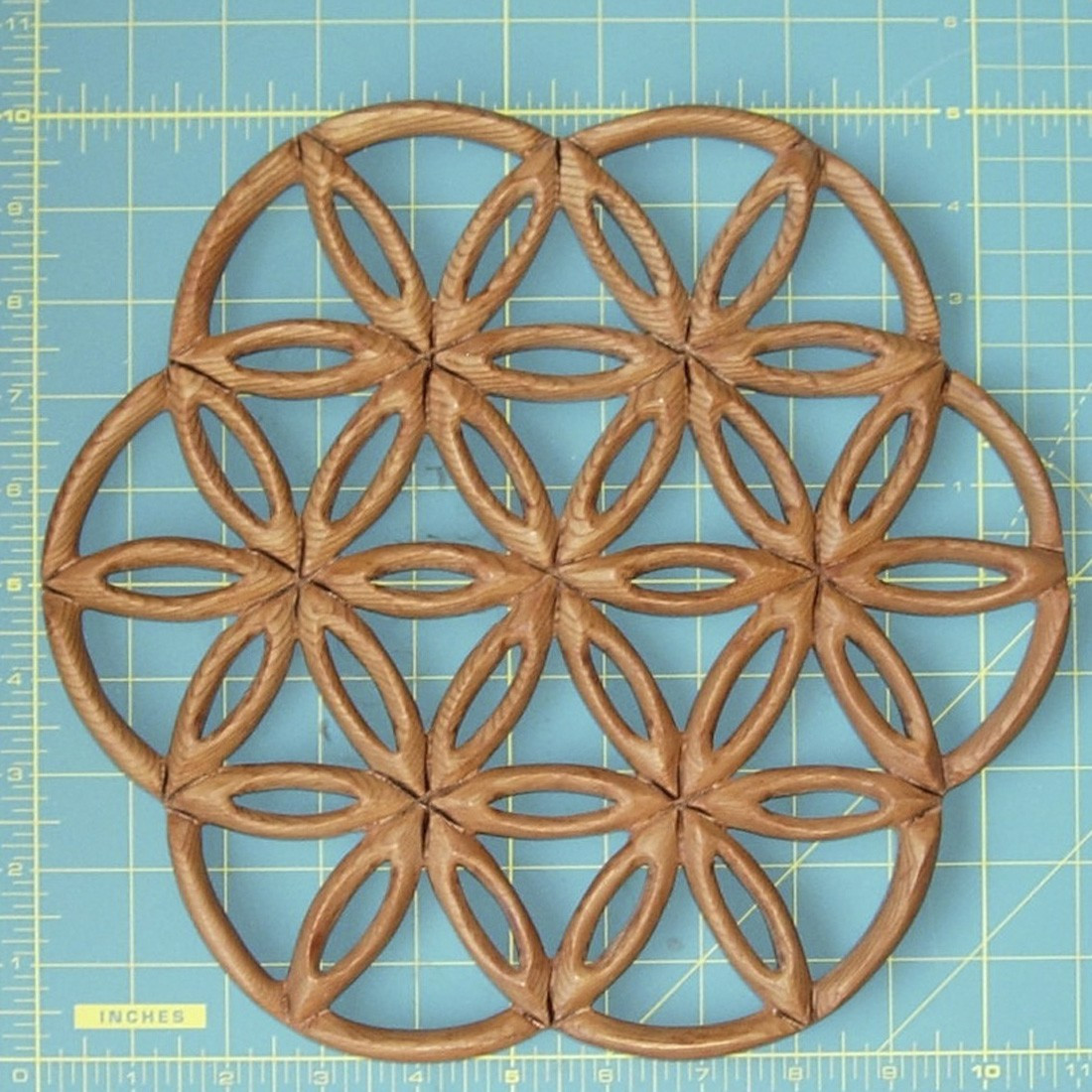 Flower Of Life Wood Carving Drunvalo Melchizedek Seed Of Life