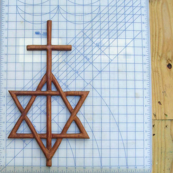 Star Of David Cross Tattoo