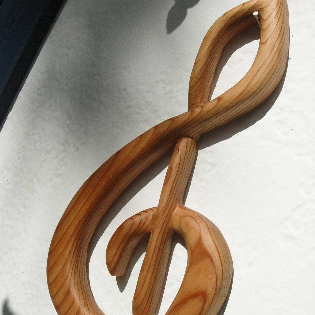 Treble Clef-Wood Carved Musical Notation - Signs of Spirit