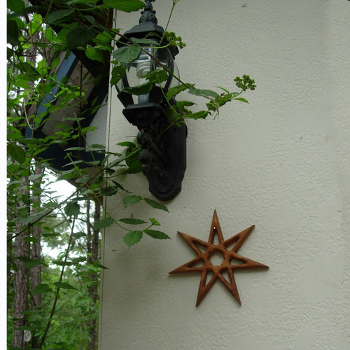 Fairy Star of Enchantment Wood Carving Seven Pointed Elven Star Tarot ...