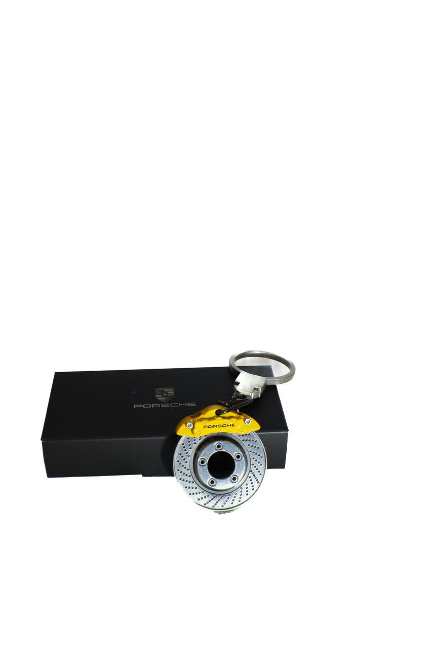 Porsche brake rotor key Ring Yellow