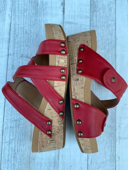 Corkys Wander Wedge in Red - Paisley Pointe Boutique
