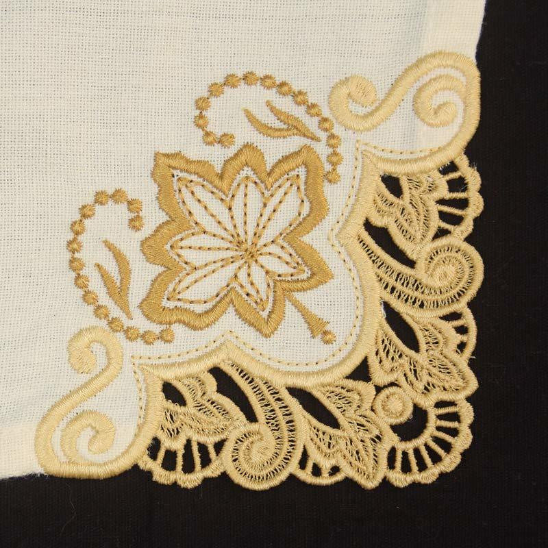 Floral Napkin Corner 4 FSL