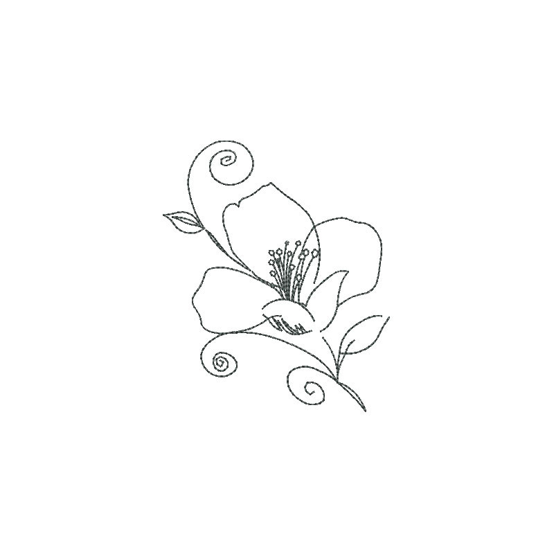 Flower & Vines Linework 2