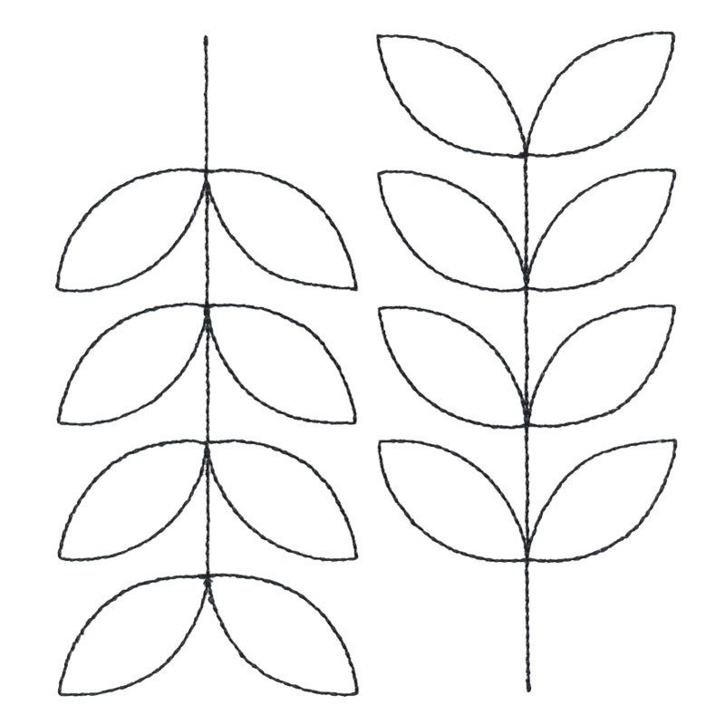 Square - Modern Vines Straight