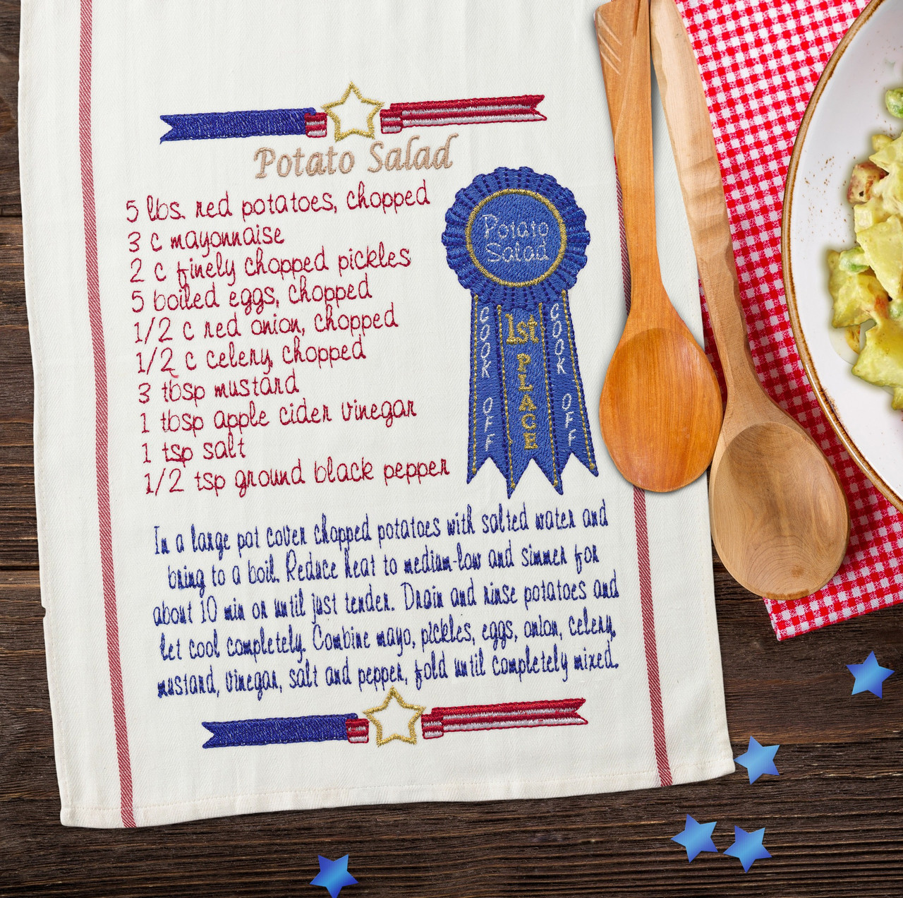 4th of July Side Dish Recipe Towels