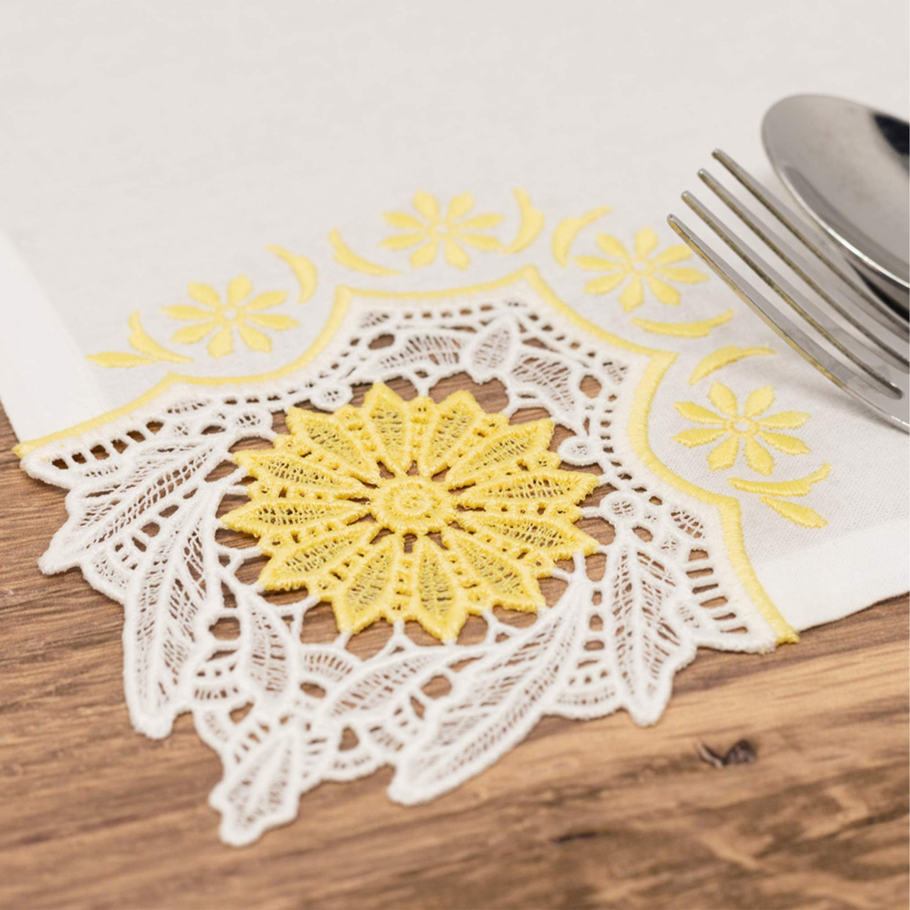 Flower Napkin Corners