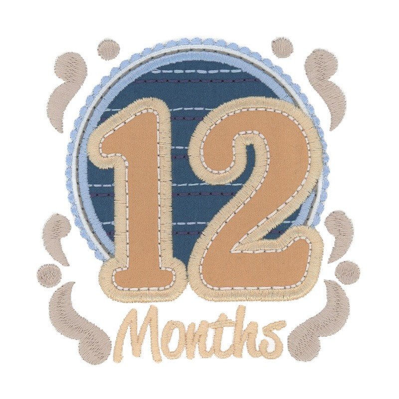 12 Month Applique