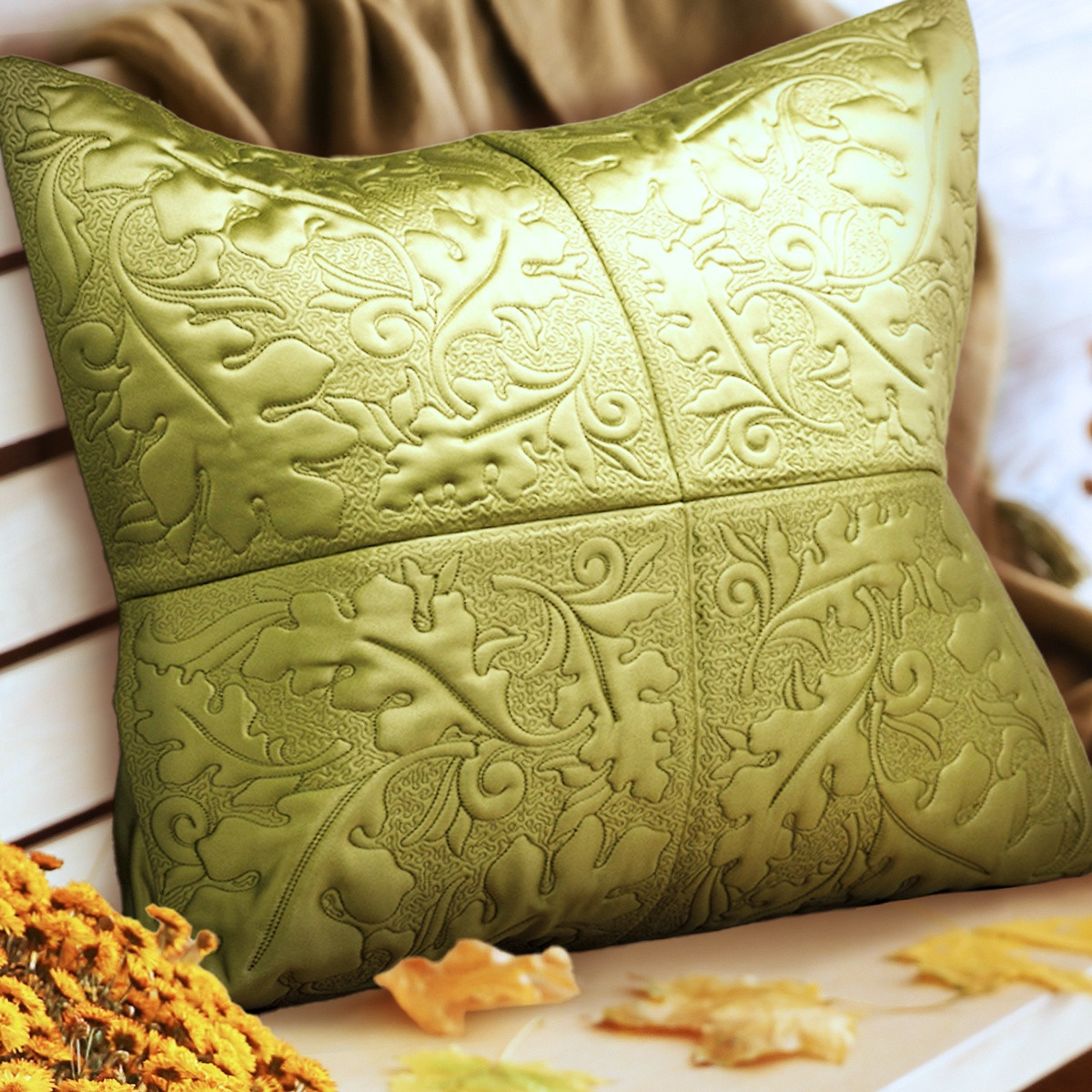 Oak Leaf Trapunto