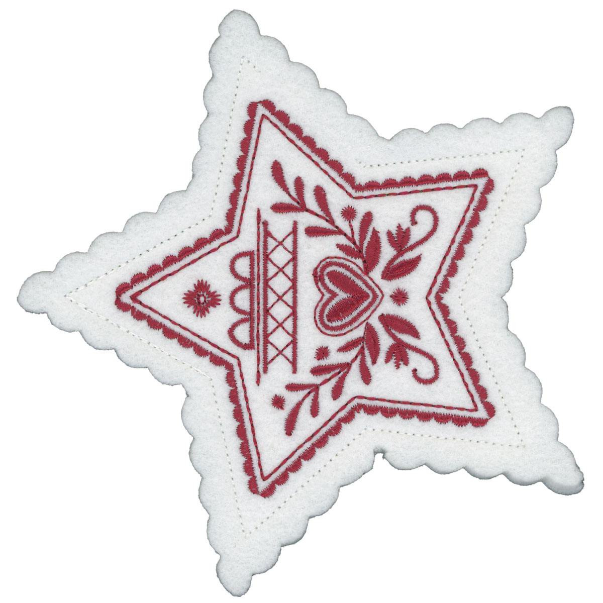 Folk Star Ornament FSA