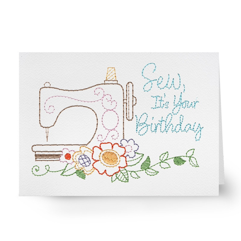 Sew, It's Your Birthday Card A7