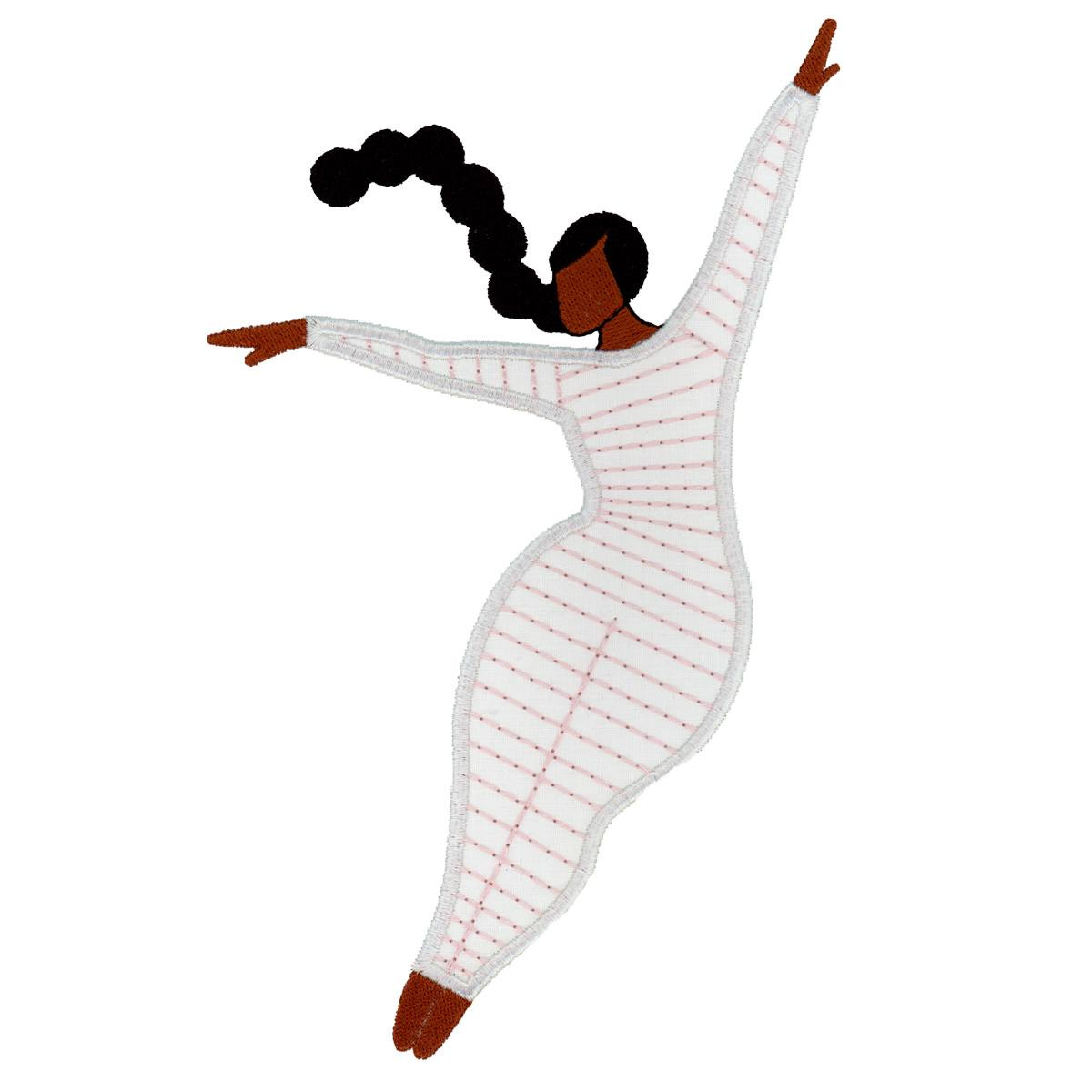 Leaping Lady Applique 2