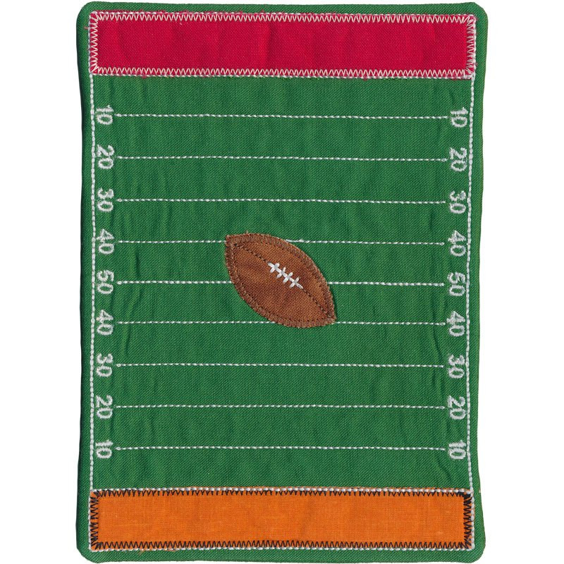 Football Mug Rug Applique