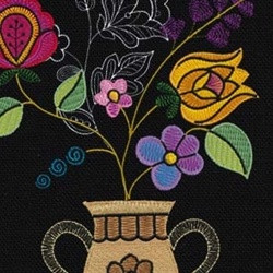 Painted Florals Applique