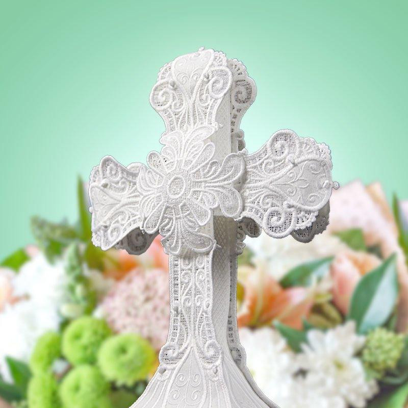 Freestanding Lace Cross
