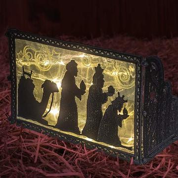 Freestanding Winter Scene Light Box