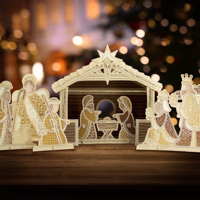 Freestanding Winter Scene Light Box