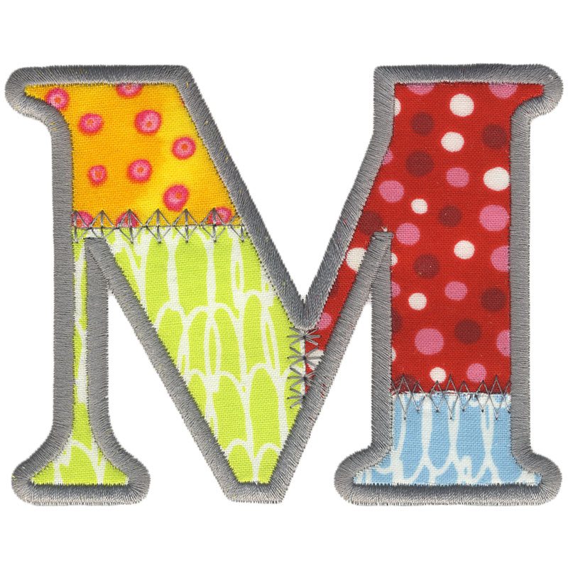 Appliqued M