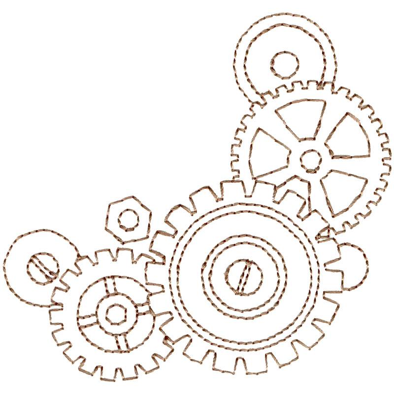 Steampunk Gears Corner