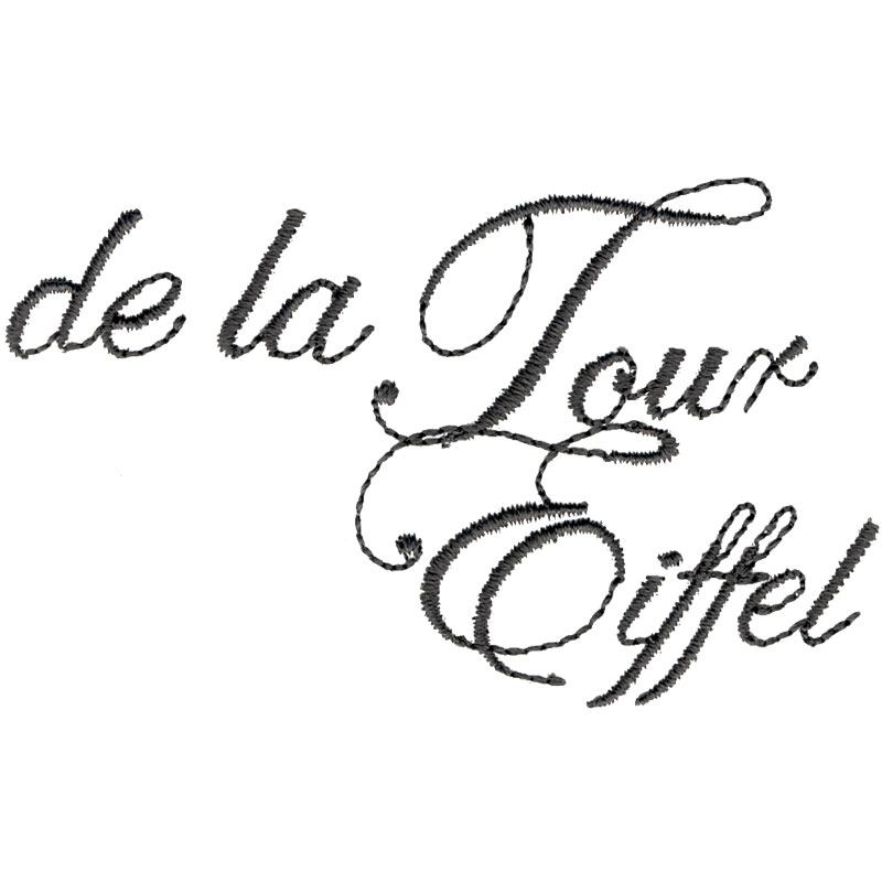 de La Tour Eiffel Lettering