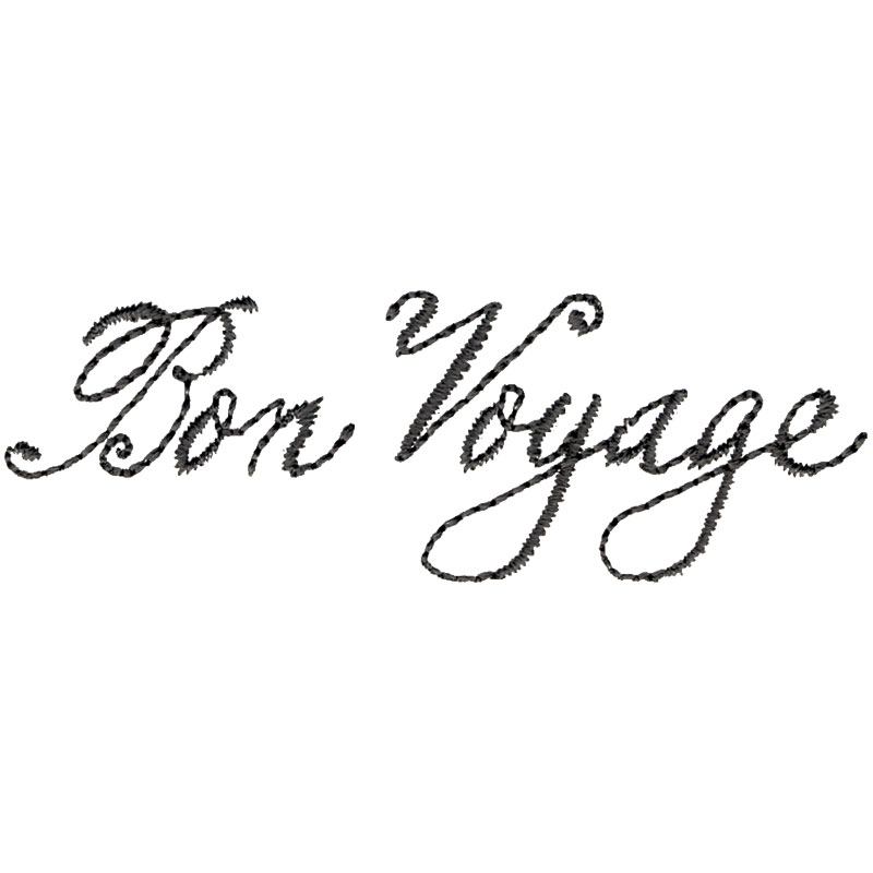 Bon Voyage Lettering Bon Voyage Lettering
