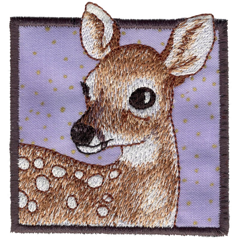 Baby Deer Applique Square