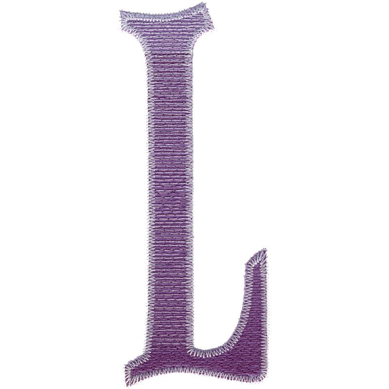 Tall L Applique