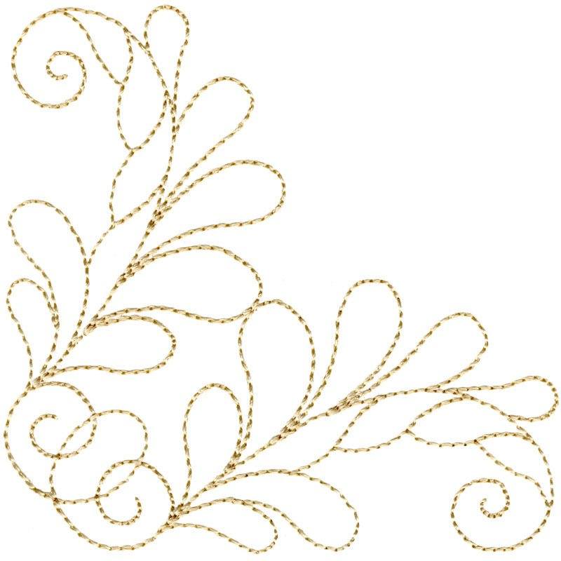 Feather Accent Corner