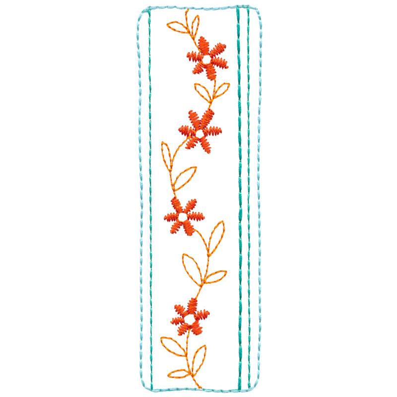Floral Vine Long Rectangle