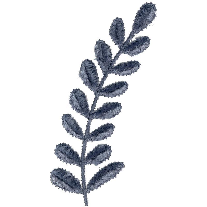 Tufted Satin Leaf Accent