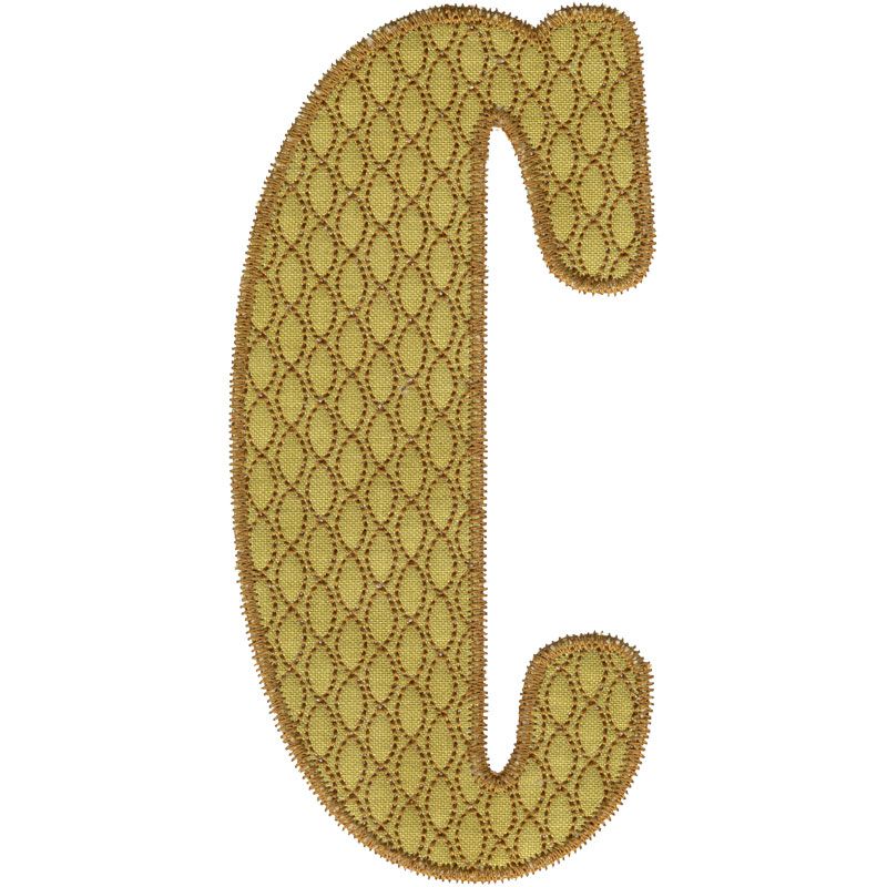 Applique Letter C