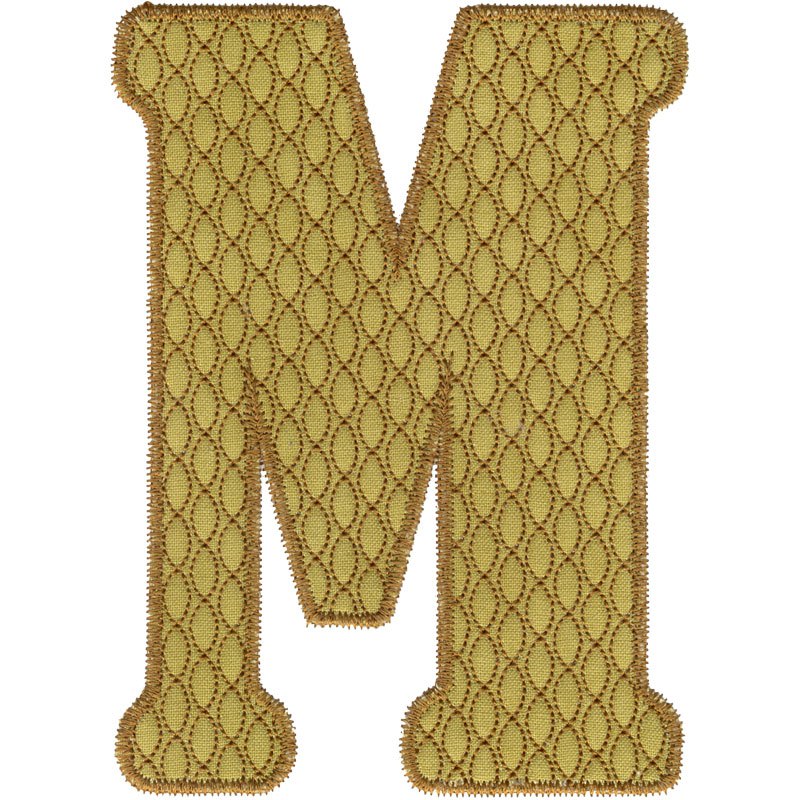 Applique Letter M