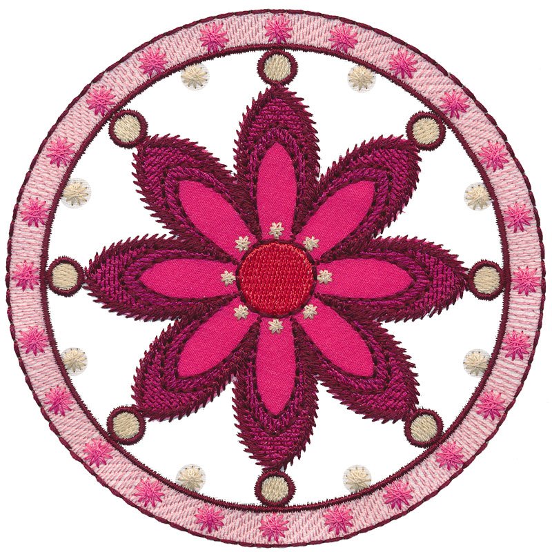 Flower Medallion 2 Applique