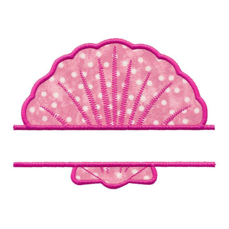 Seashell Name Drop Applique